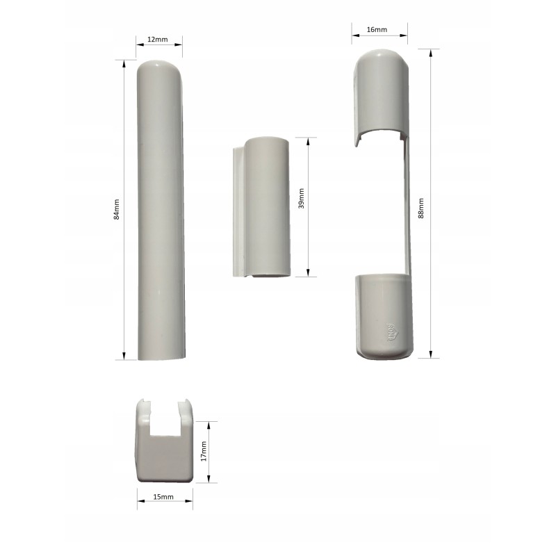 ROMB FEWB OSŁONKI NA ZAWIASY do okien i drzwi PCV